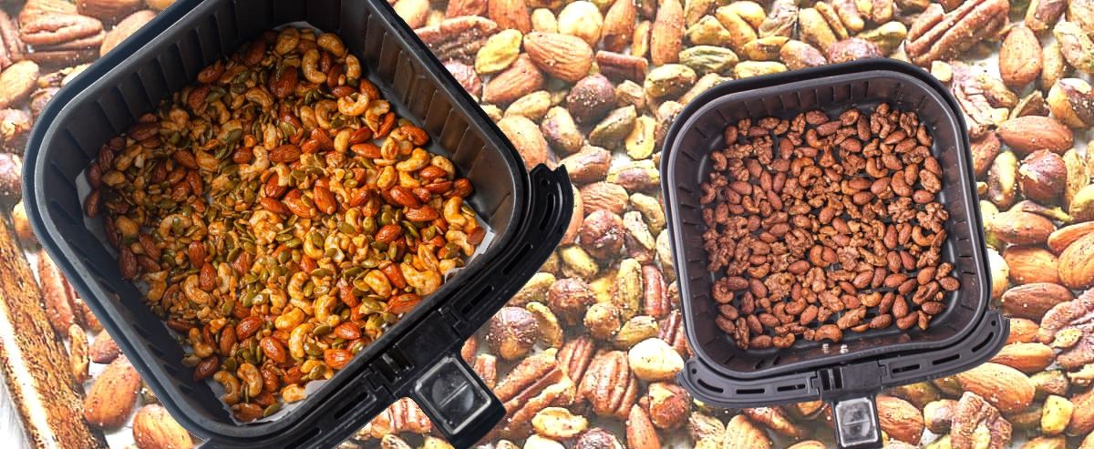 Air Fryer Roasted Nuts - The Kitchen Times